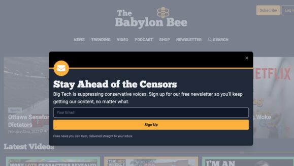Twitter Locks Christian Satire Site Babylon Bee Out of Their Account